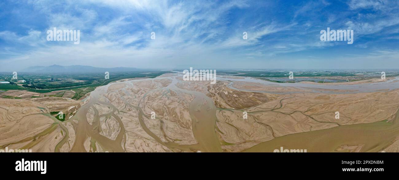 YUNCHENG, CHINA - MAY 2, 2023 - An aerial photo shows the phenomenon ...