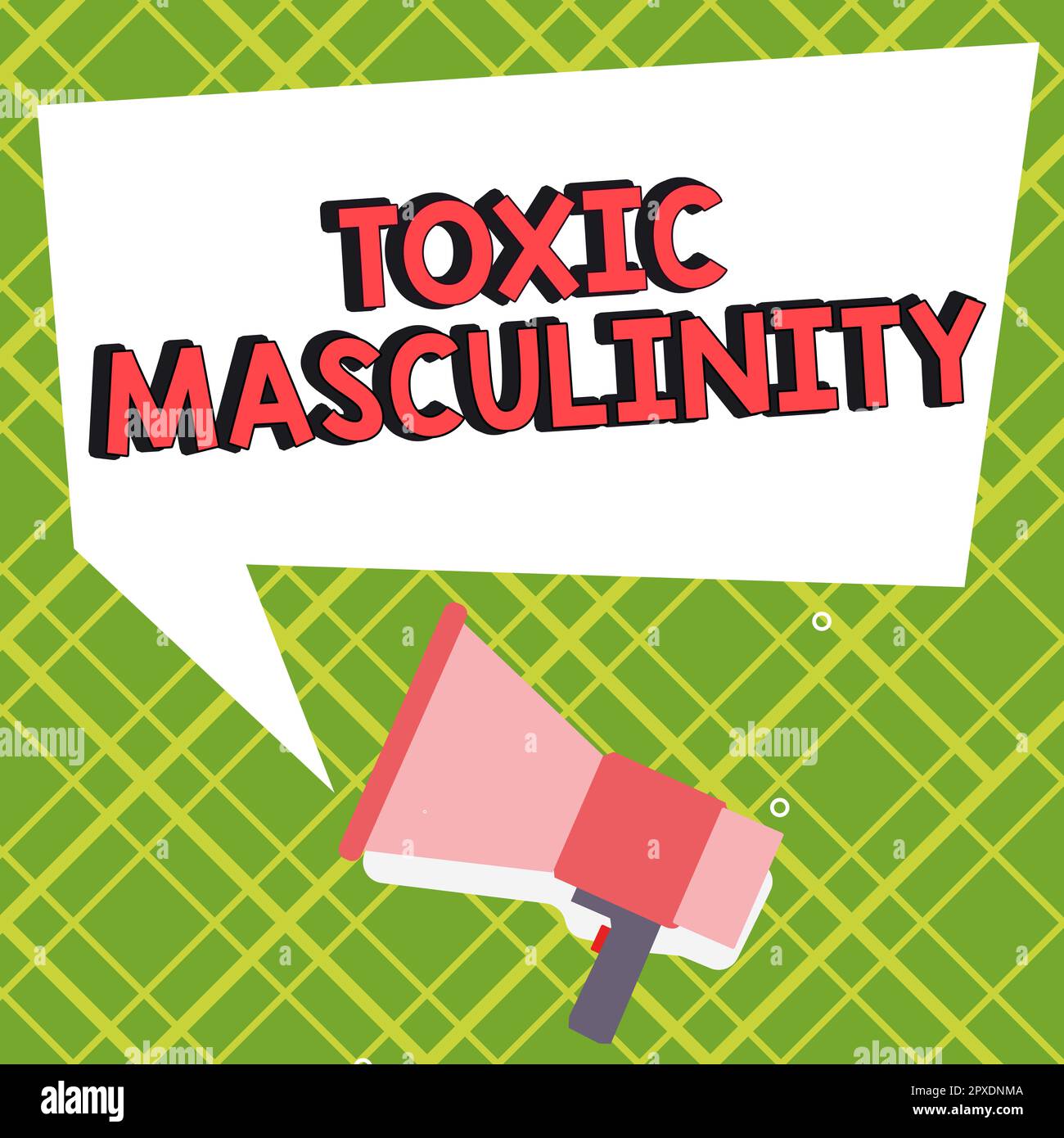 Conceptual display Toxic Masculinity, Word Written on describes narrow ...
