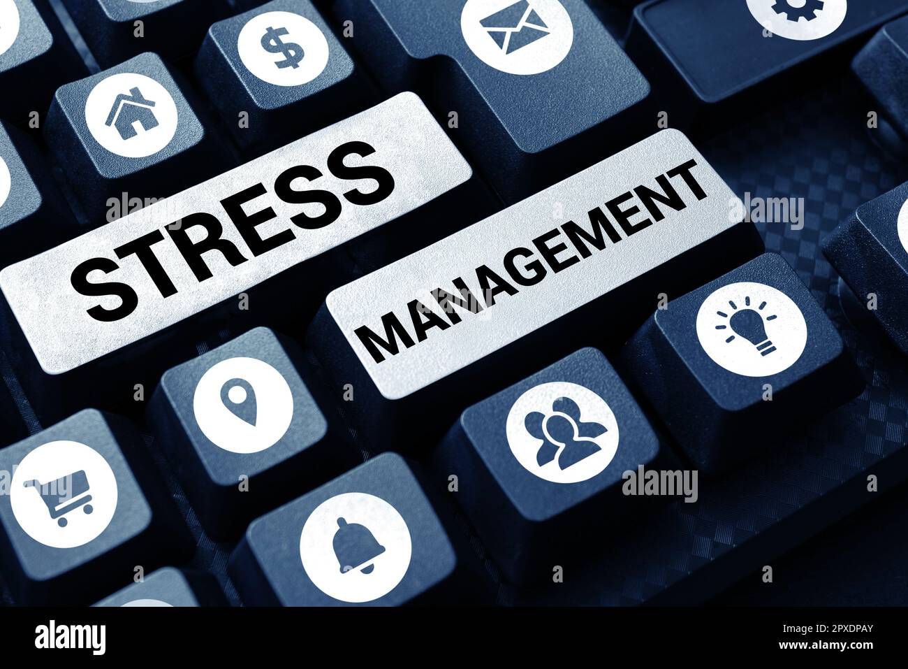 Hand writing sign Stress Management, Concept meaning learning ways of ...