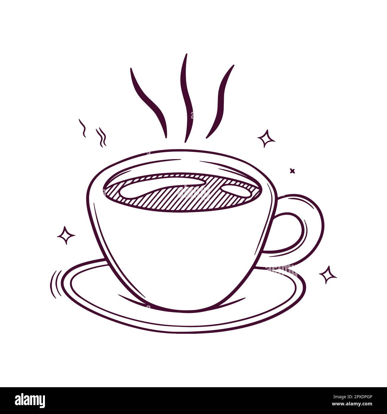 Disposable cup icon drawn Cut Out Stock Images & Pictures - Alamy