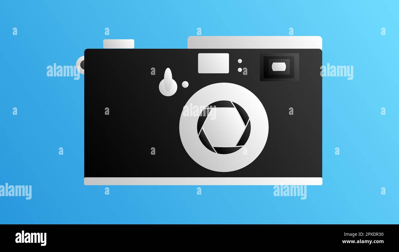 Old beautiful retro hipster camera for photographing from the 70s, 80s ...