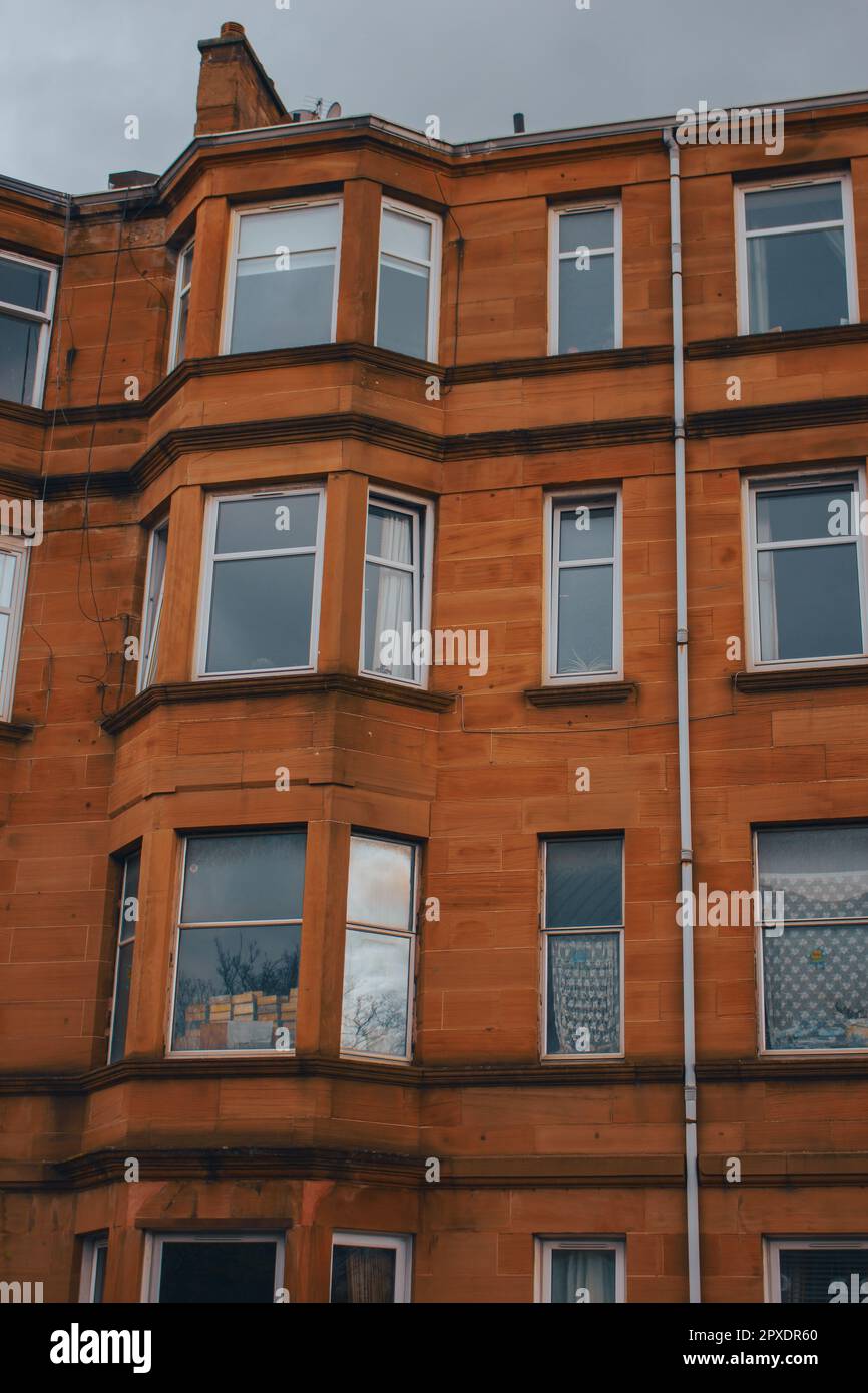 Tenement building in Dennistoun. Dennistoun is a historic suburb in the ...