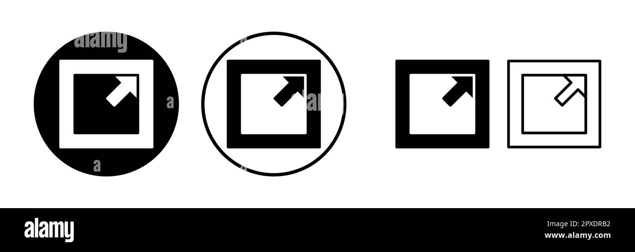 External link icon vector. hyperlink chain symbol. download, share ...