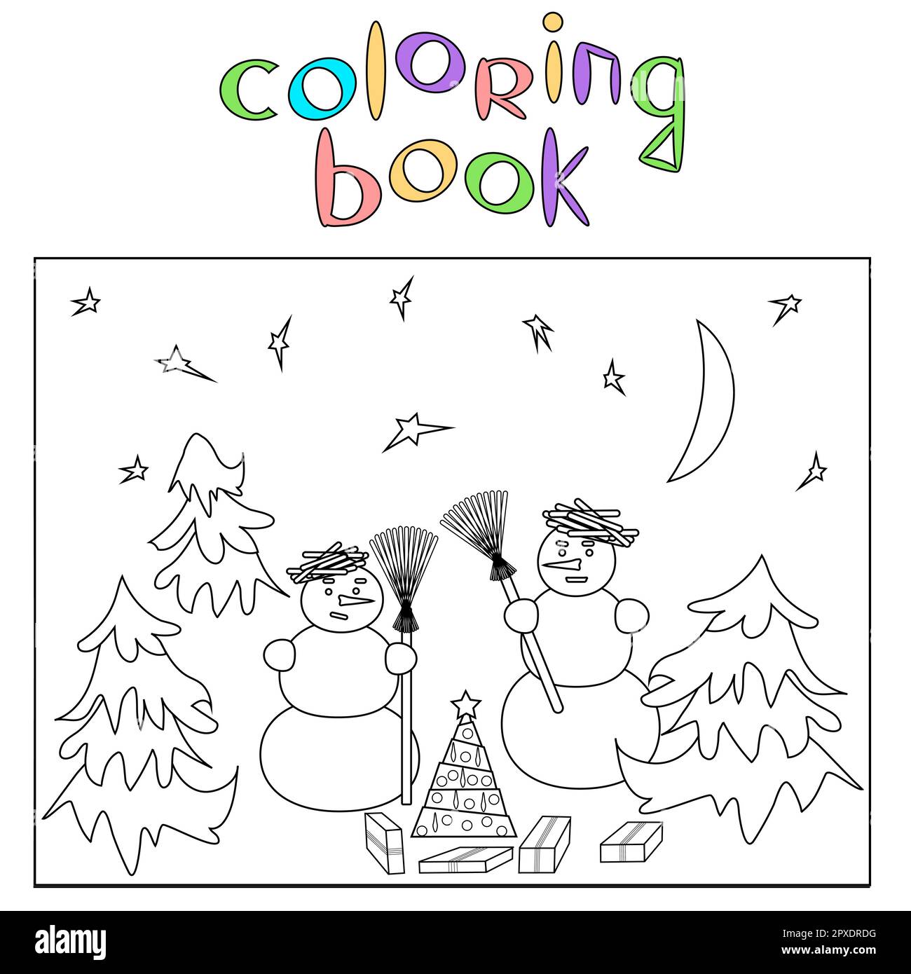 color the drawing with your own colors for children from 4 to 6 years ...