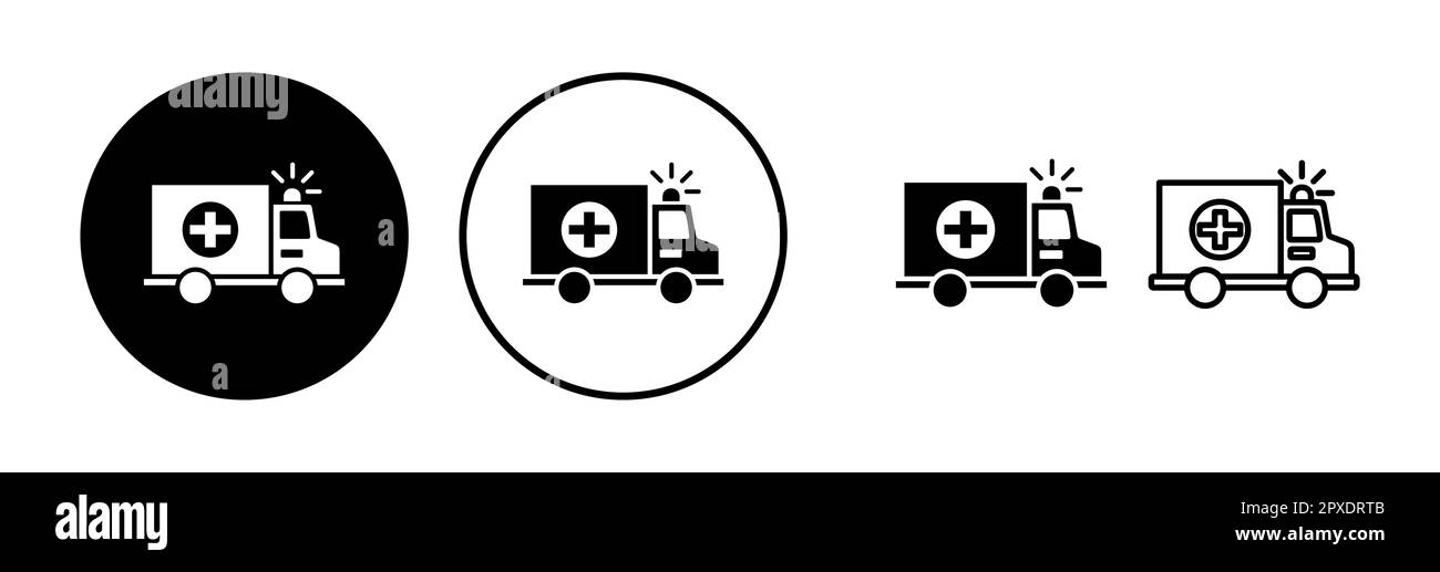 Ambulance icon vector. Ambulance car icon Stock Vector Image & Art - Alamy