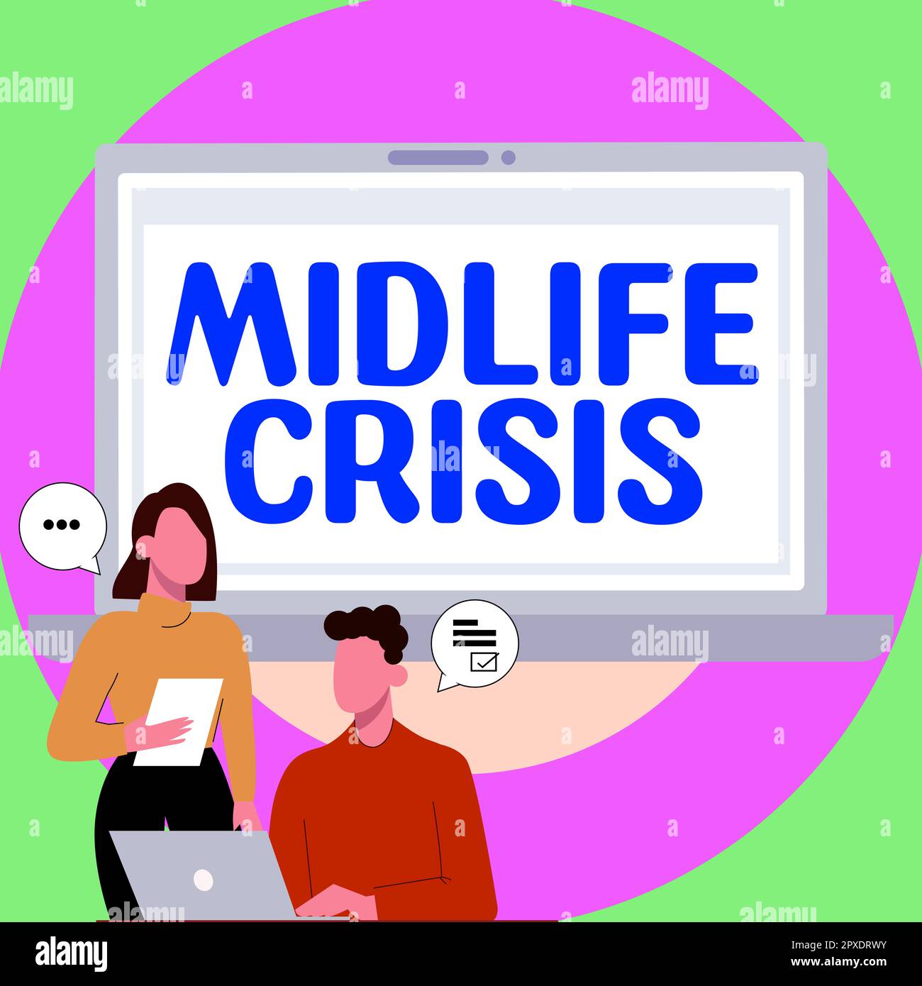 Conceptual display Midlife Crisis, Internet Concept Software ...