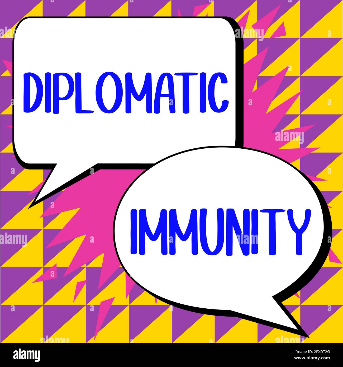 Hand writing sign Diplomatic Immunity, Business showcase law that gives ...