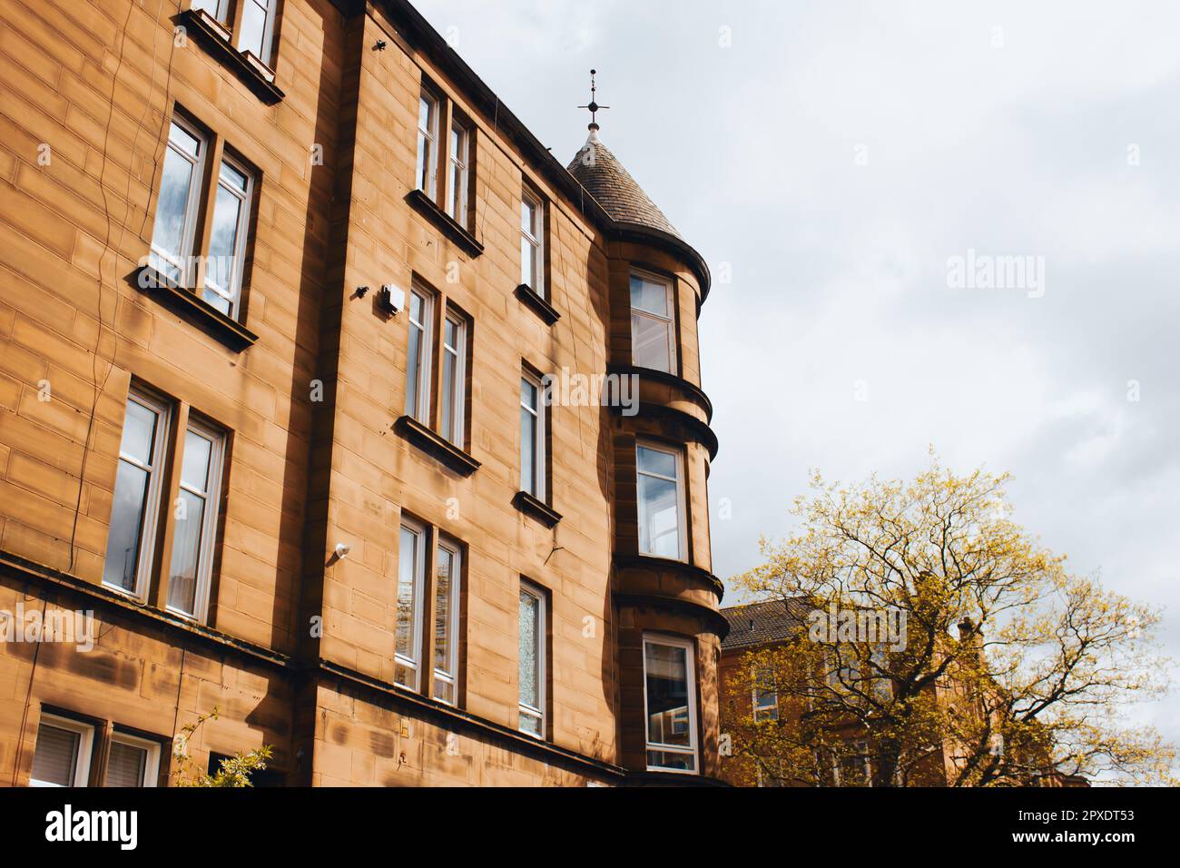 A tenement building in Dennistoun. Dennistoun in a suburb in the east ...