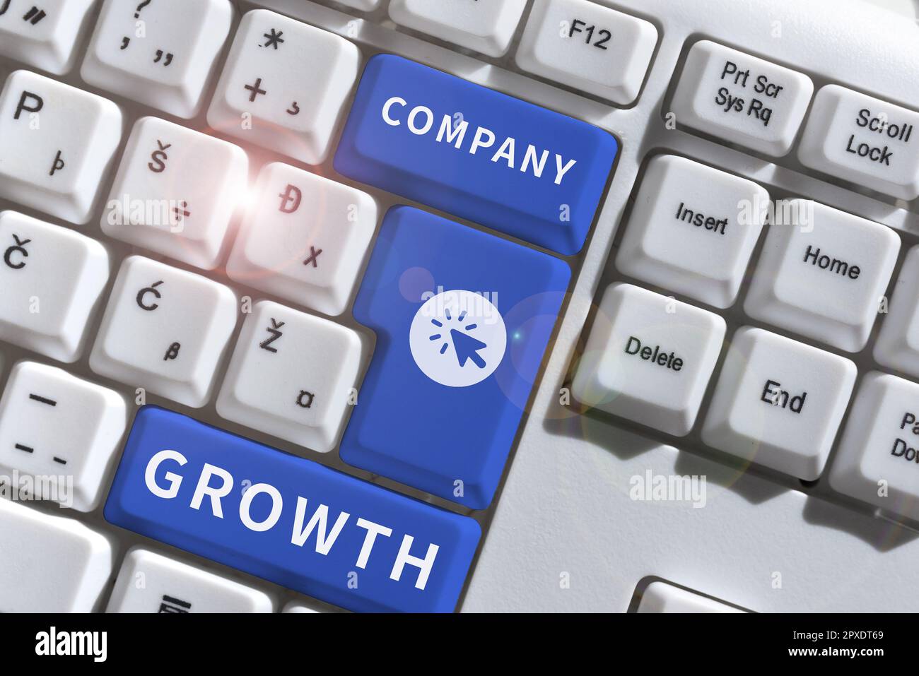 Handwriting text Company Growth, Business showcase a long-term stage ...