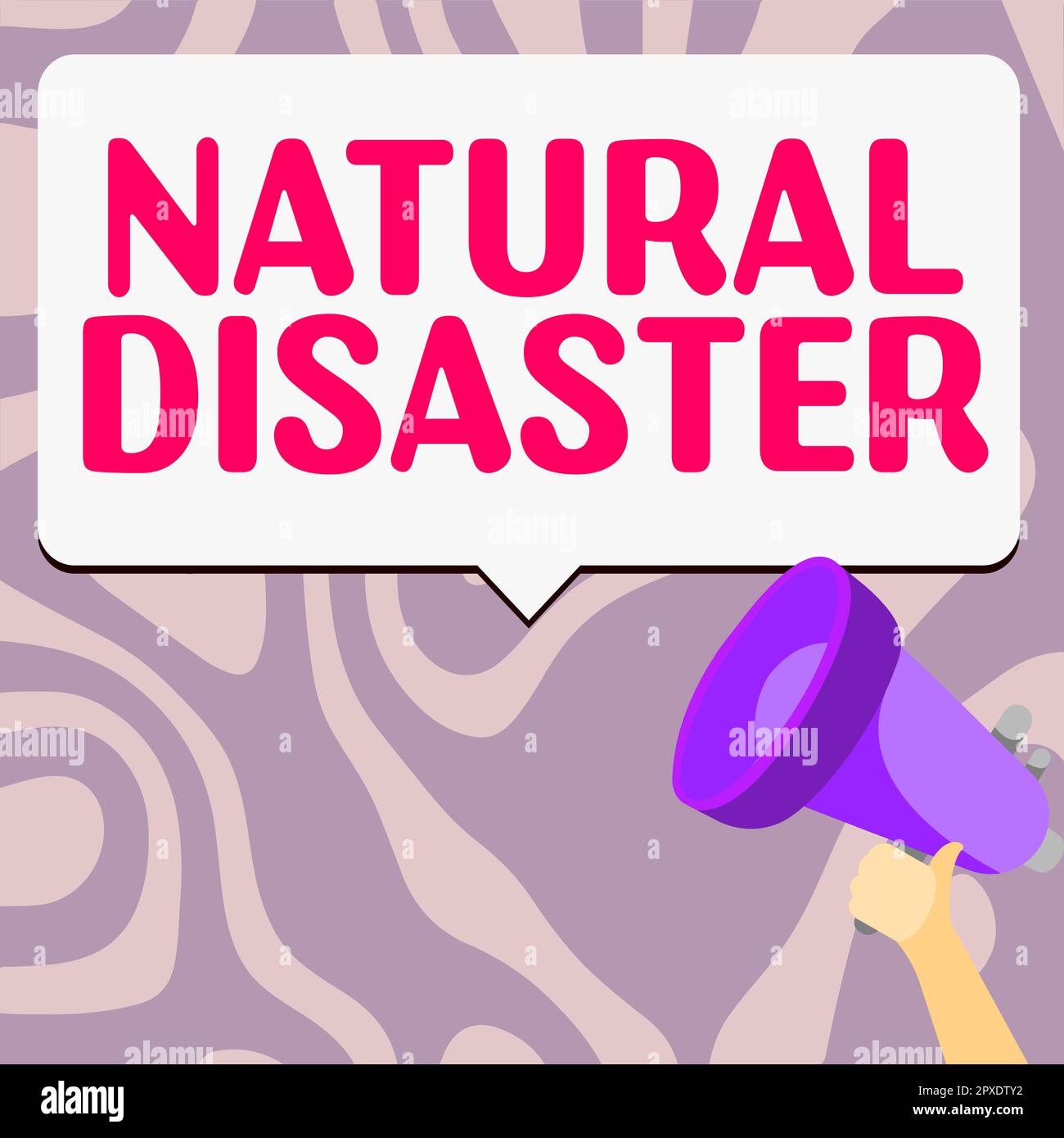 Text caption presenting Natural Disaster, Concept meaning occurring in ...