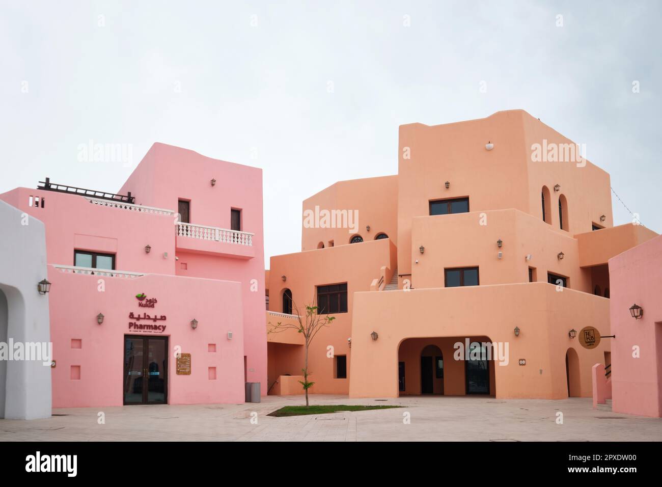 Doha, Qatar - April 2023: Old Doha port redevelopment into Mina ...