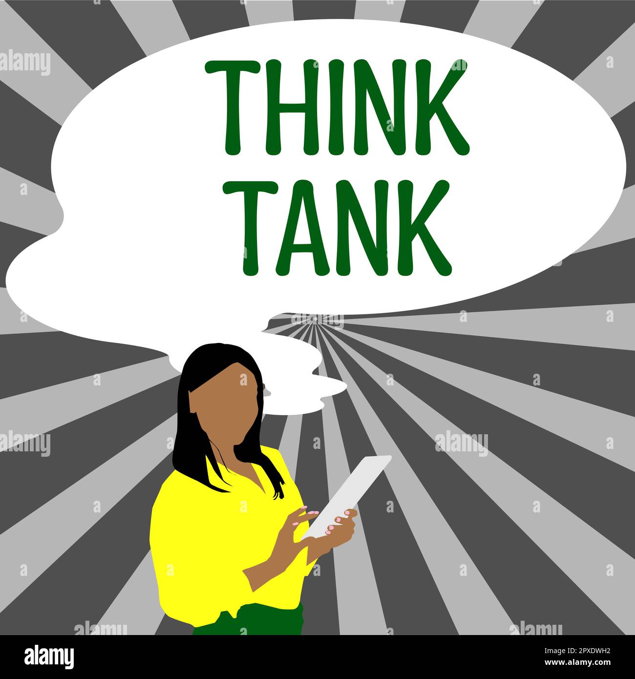 Conceptual caption Think Tank, Concept meaning Thinking of Innovative ...