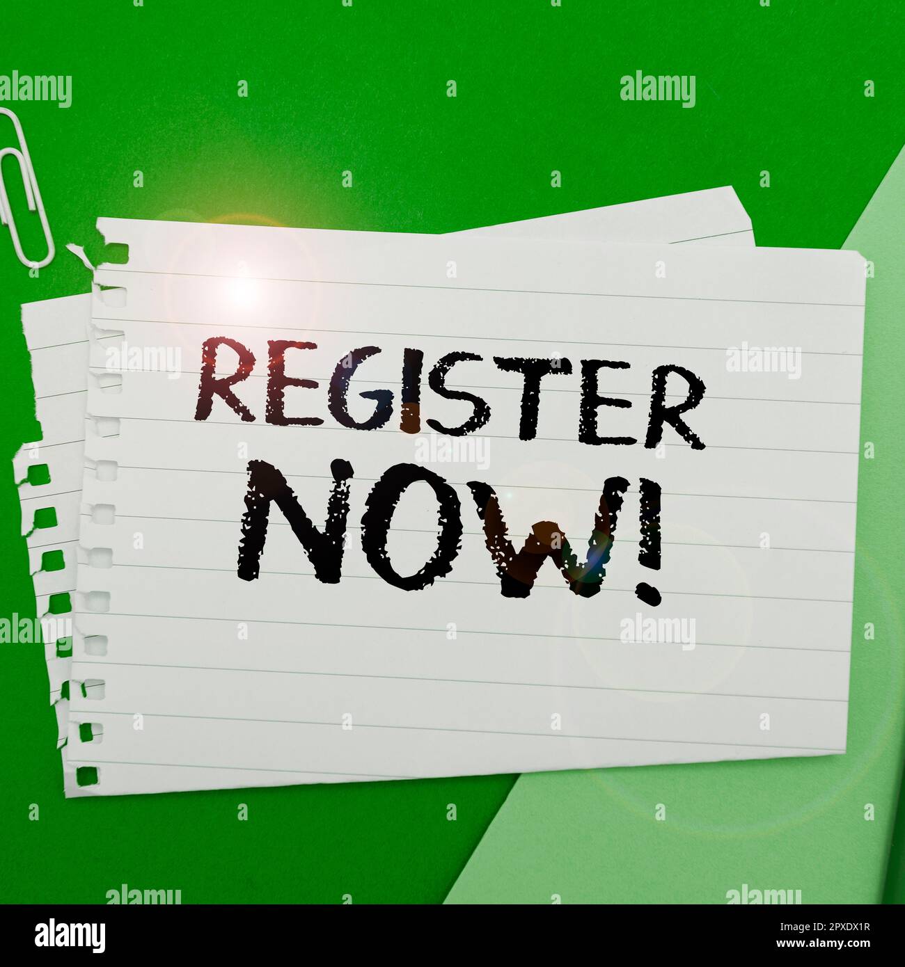 Text sign showing Register Now, Concept meaning Name in an Official ...