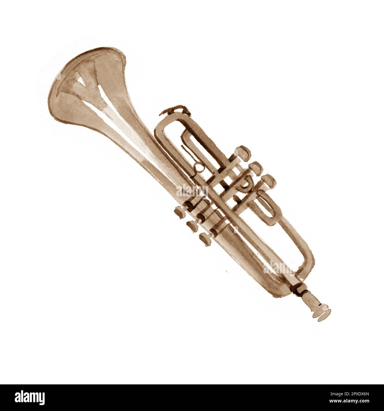 Trumpet design hi-res stock photography and images - Alamy