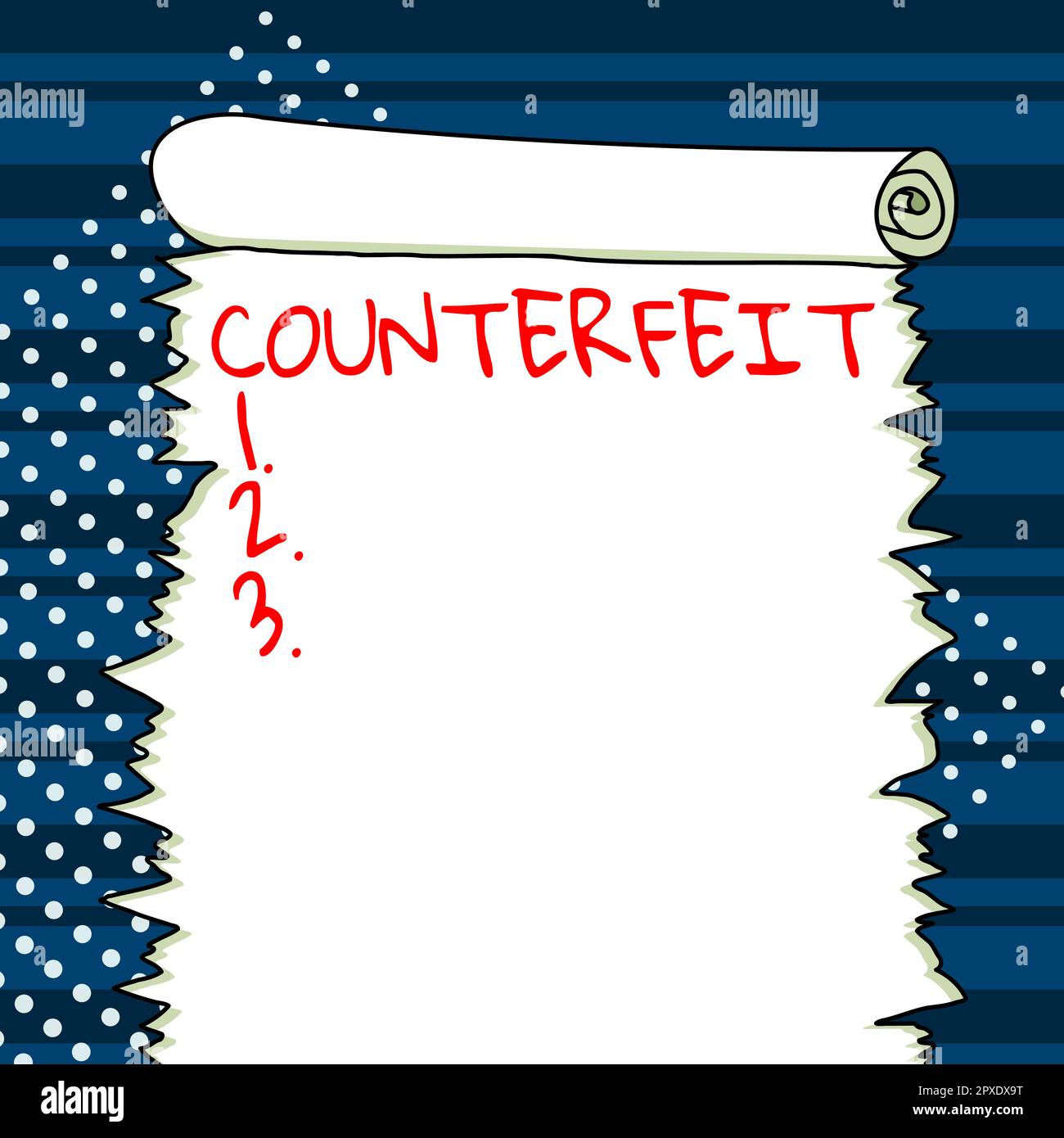 Conceptual caption Counterfeit, Word Written on made in imitation of ...