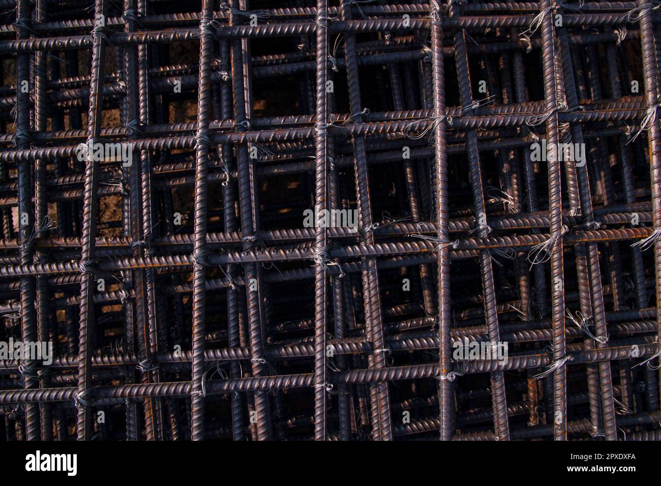 iron mesh in the construction site, close-up of iron mesh Stock Photo ...