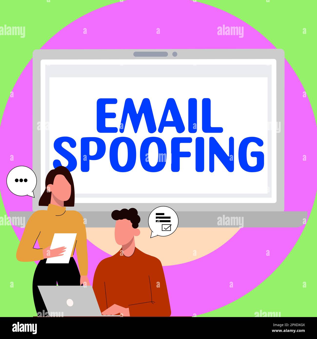 Conceptual caption Email Spoofing, Internet Concept secure the access ... Conceptual caption Email Spoofing, Internet Concept secure the access ...