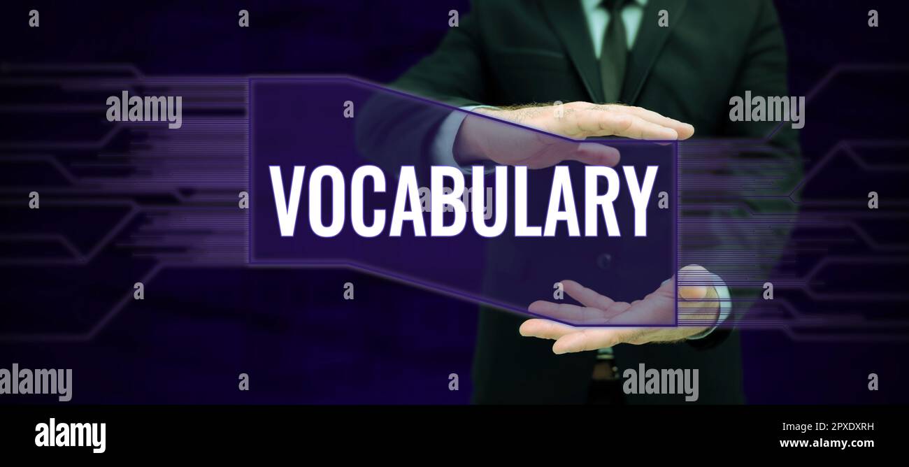 Conceptual caption Vocabulary, Business approach collection of words ...
