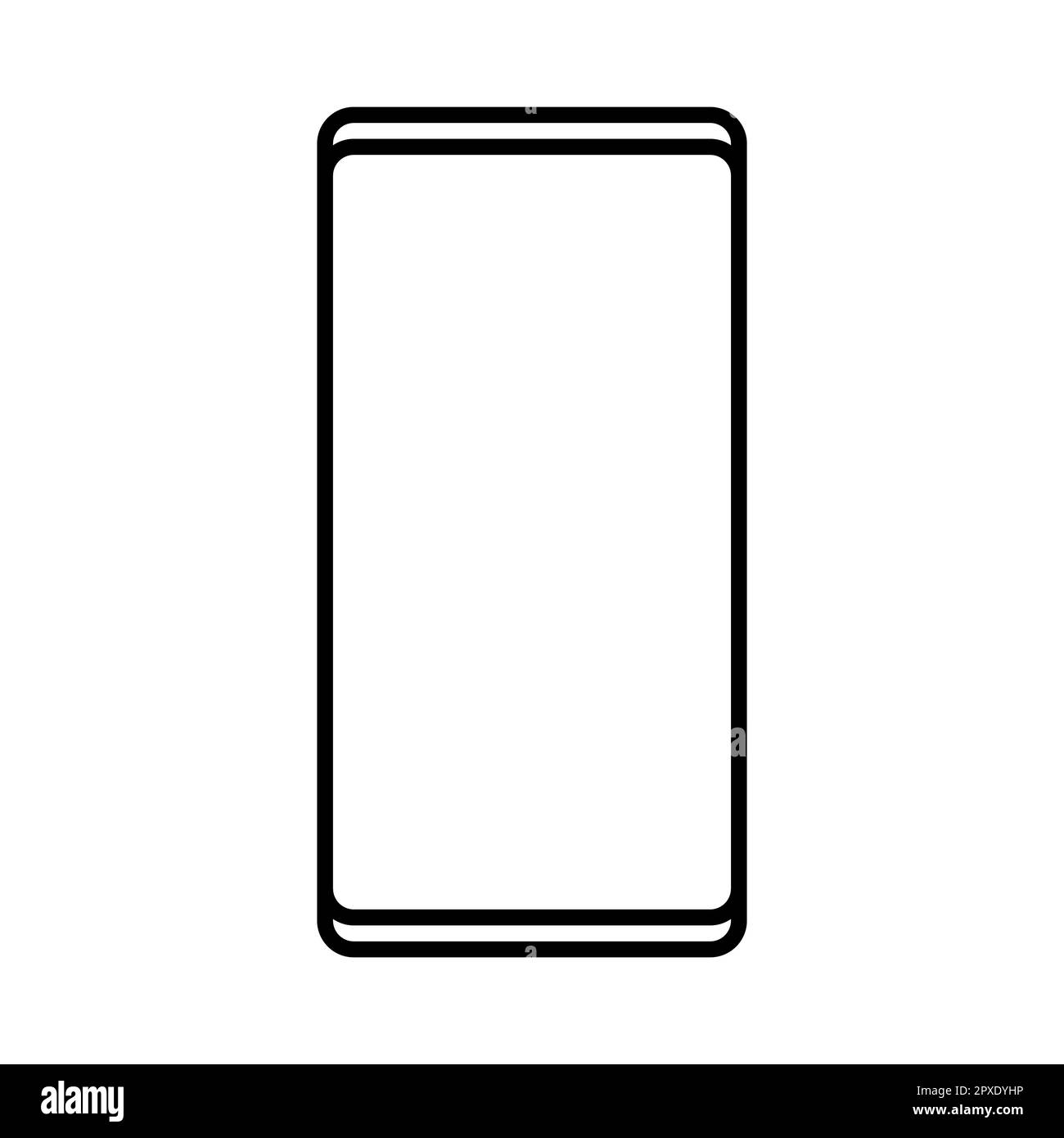 Vector illustration of a black and white modern digital icon of a smart ...