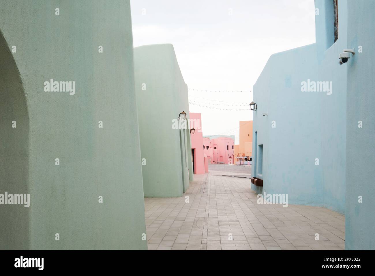 Doha, Qatar - April 2023: Old Doha port redevelopment into Mina ...