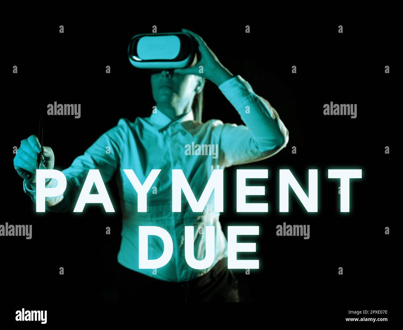 Hand writing sign Payment Due, Business idea The date when payment ...
