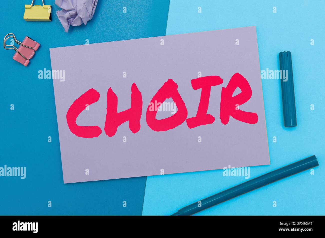 Hand writing sign Choir, Internet Concept a group organized to perform ...