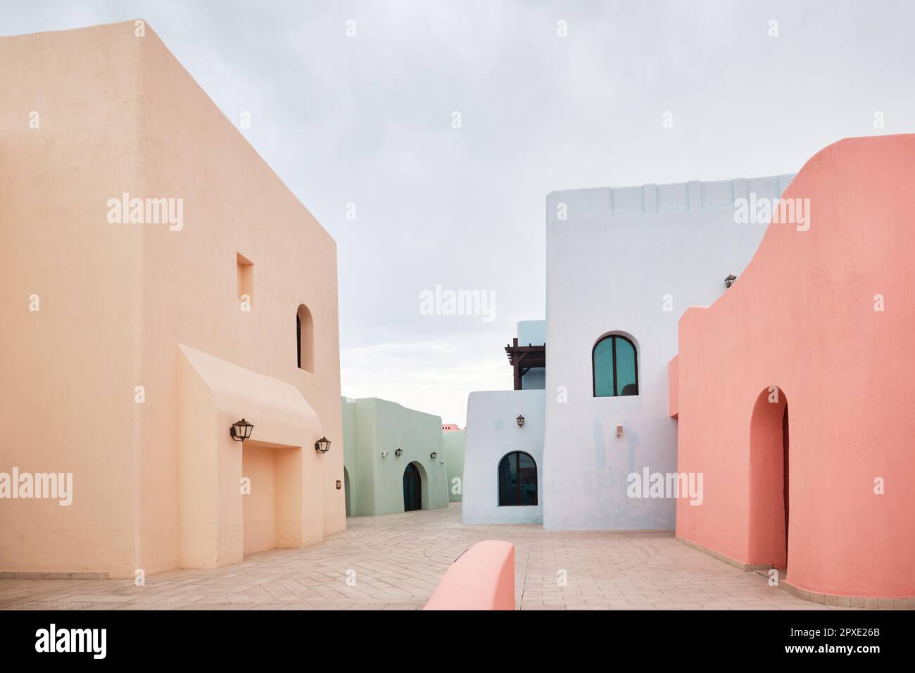 Doha, Qatar - April 2023: Old Doha port redevelopment into Mina ...