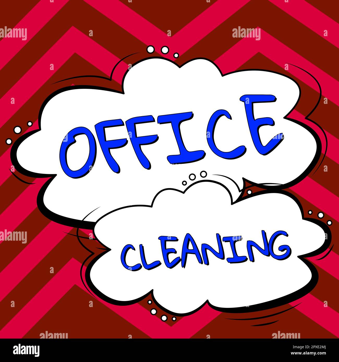 Sign displaying Office Cleaning, Business overview the action or ...