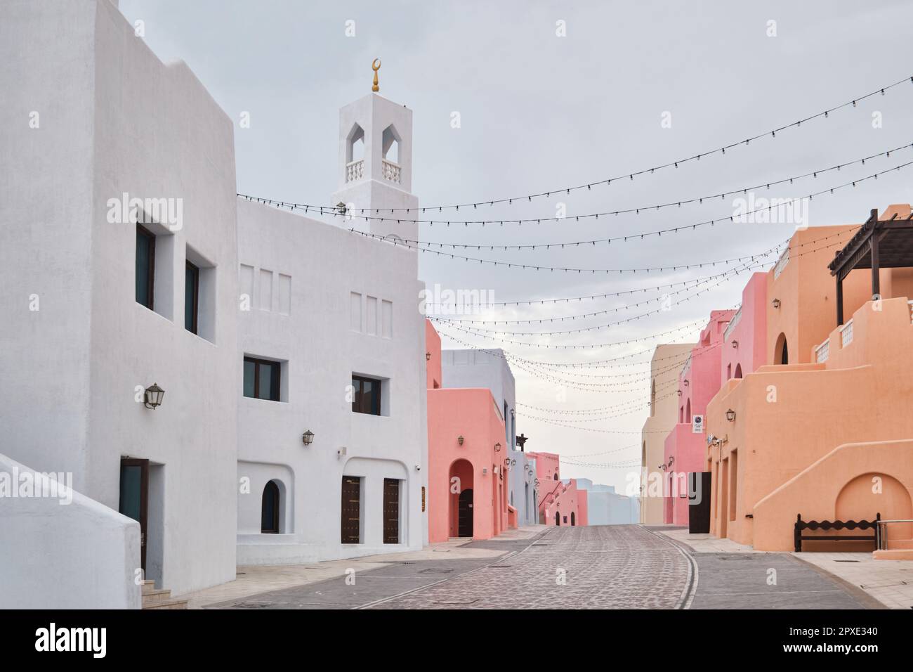 Doha, Qatar - April 2023: Old Doha port redevelopment into Mina ...