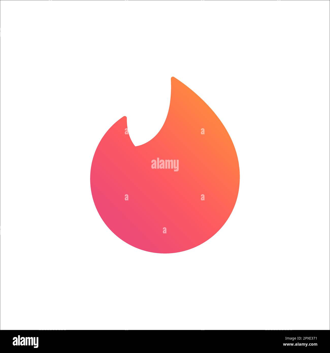 Vinnytsia, Ukraine - May 1, 2023. Popular social media Tinder logo ...