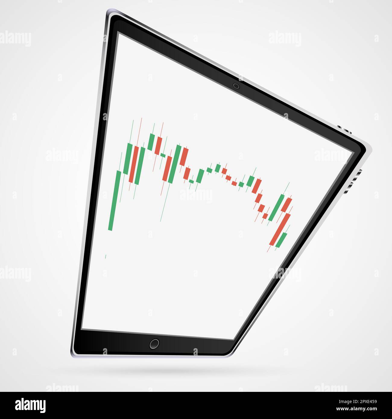 Realistic stock trade graph candlestick hi-res stock photography and ...