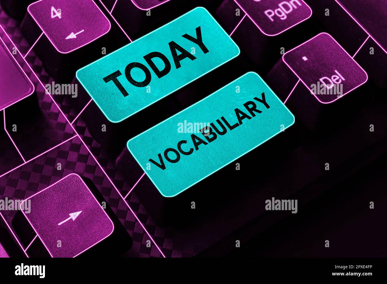 Sign displaying Vocabulary, Internet Concept collection of words and ...