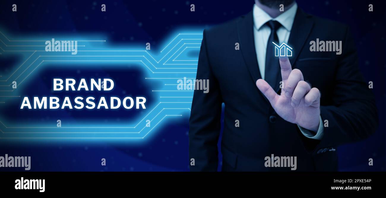 Inspiration showing sign Brand Ambassador, Word Written on agent ...