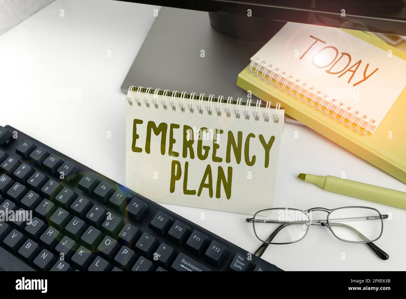 Inspiration showing sign Emergency Plan, Word Written on Procedures for ...