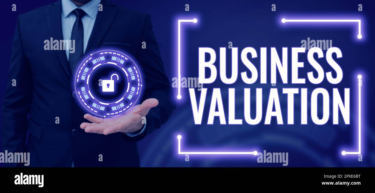 Text showing inspiration Business Valuation, Word Written on ...