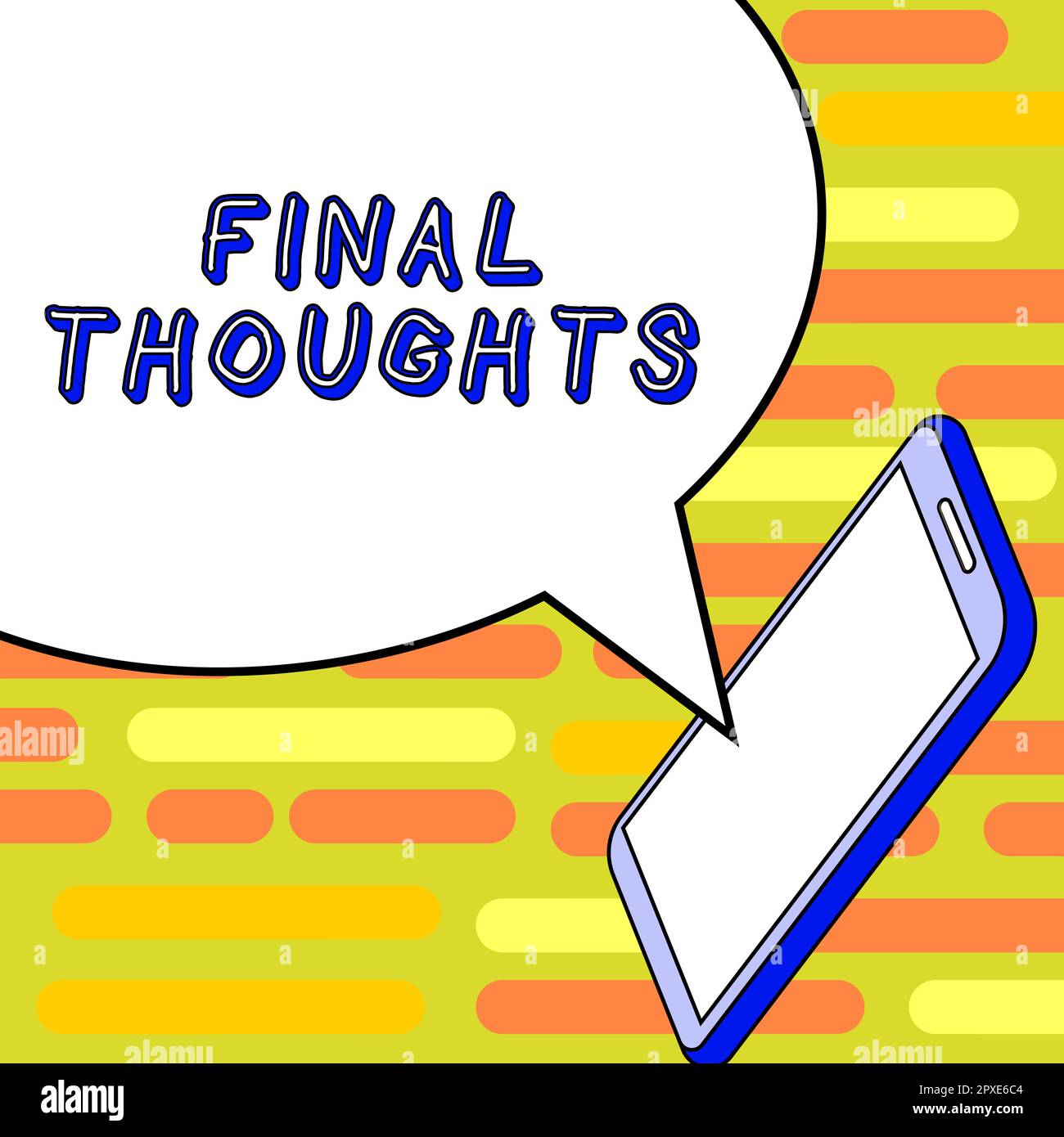 Conceptual display Final Thoughts, Business showcase Conclusion Last ...