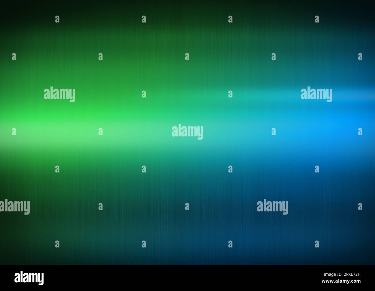 Colorful shiny brushed metal. Gradient from blue to green. Horizontal ...