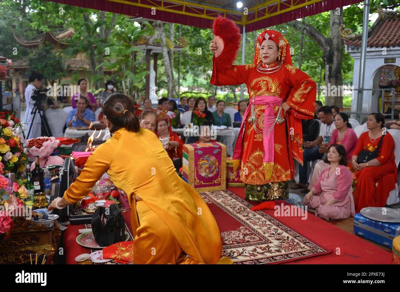 Shaman plays the role of a god performing rituals to transmit messages ...