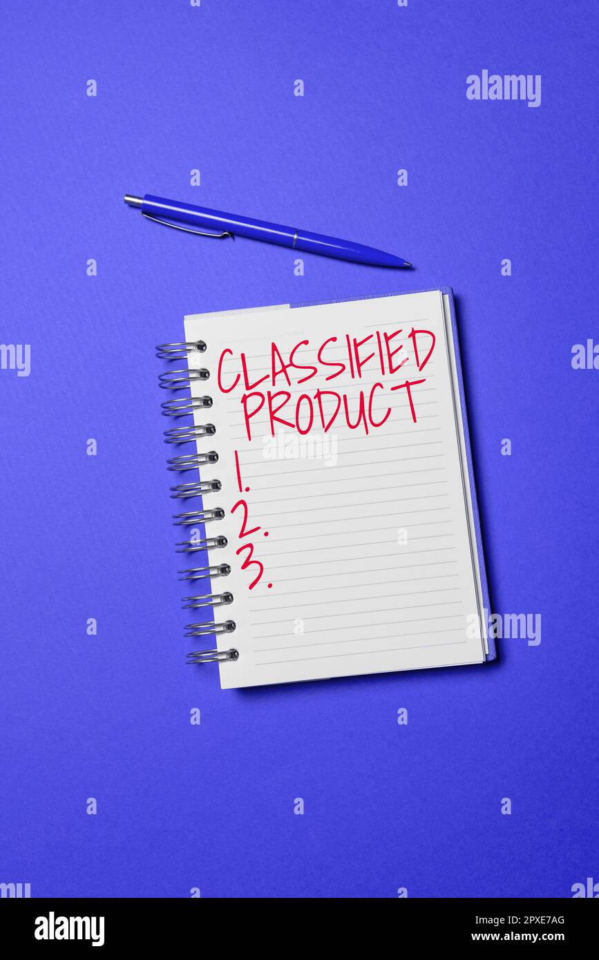 Text caption presenting Classified Product, Word for Sensitive Data Top ...