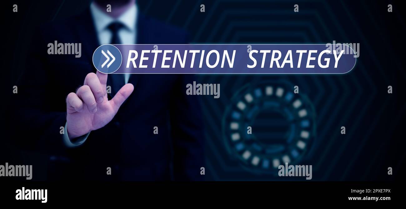 Text showing inspiration Retention Strategy, Business concept ...