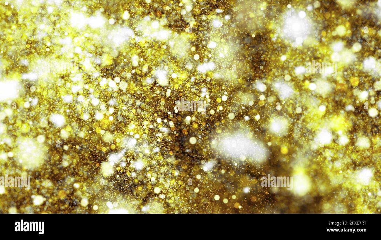 Gold embers particles. Computer generated 3d render Stock Photo - Alamy