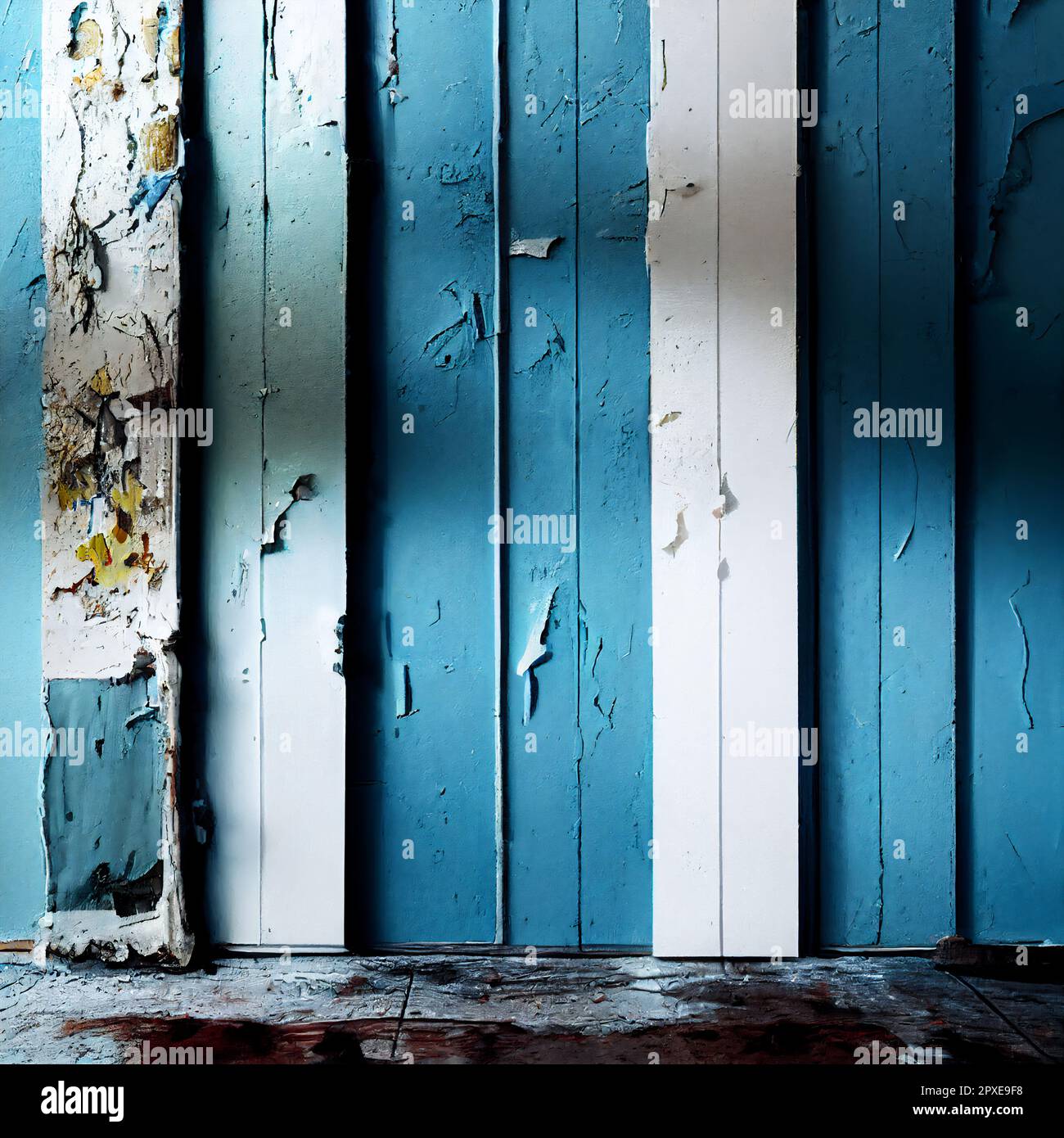 Paint is peeling off, 3D illustration design Stock Photo - Alamy