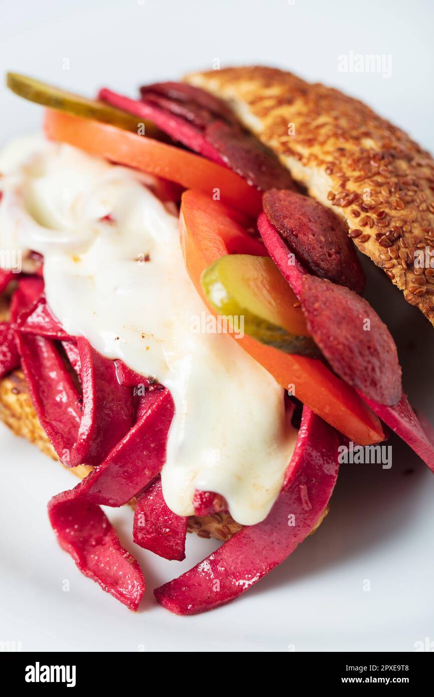 Traditional delicious Turkish foods Izmir Cesme kumru sandwich Stock ...