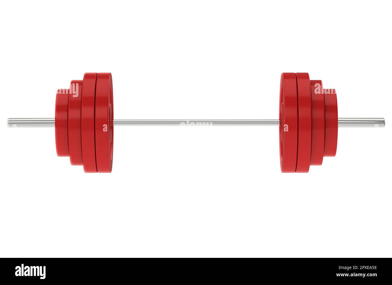 Barbell tool used in the gym to lift weights. 3d render Stock Photo - Alamy