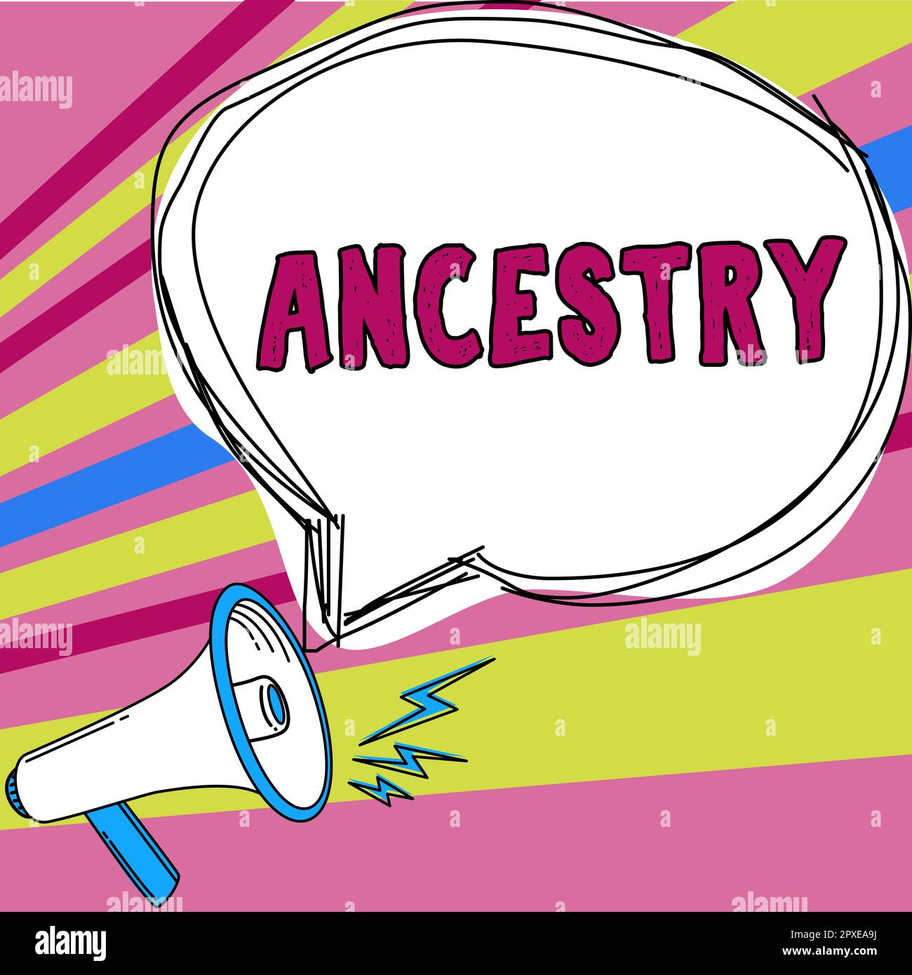 Hand writing sign Ancestry, Internet Concept the history or ...