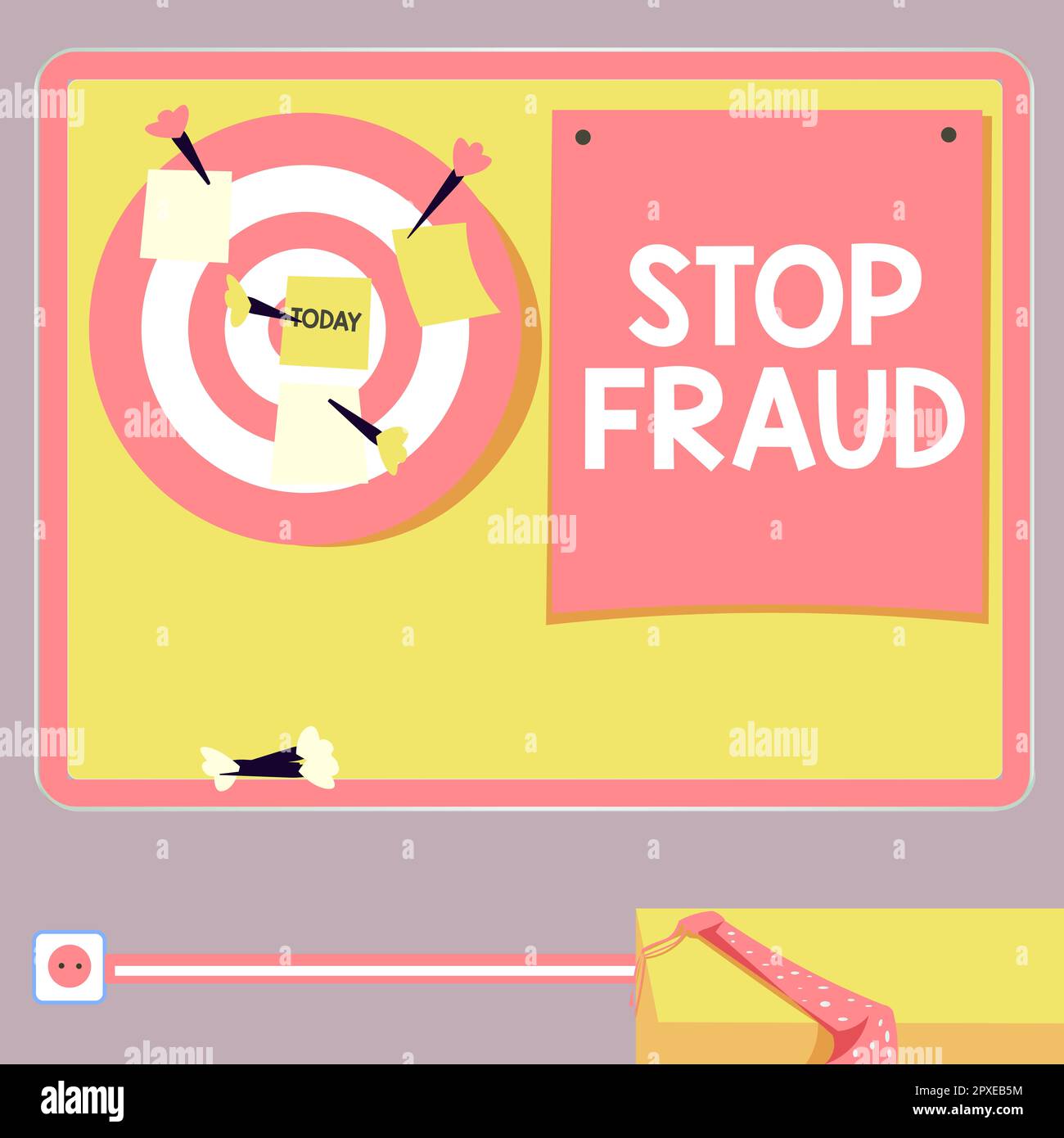 Inspiration showing sign Stop Fraud, Concept meaning campaign advices ...
