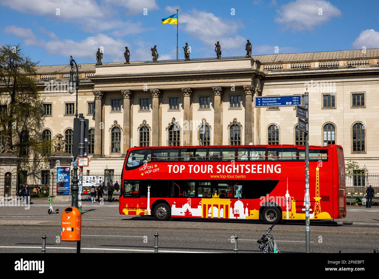 main building of the Humboldt University on the boulevard Unter den ...