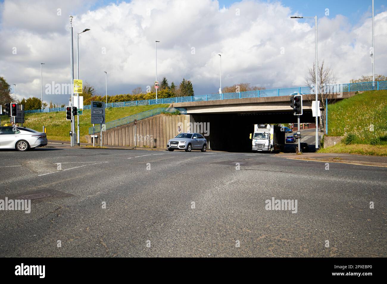 a1 a55 overpass underpass at balmoral south belfast northern ireland uk ...