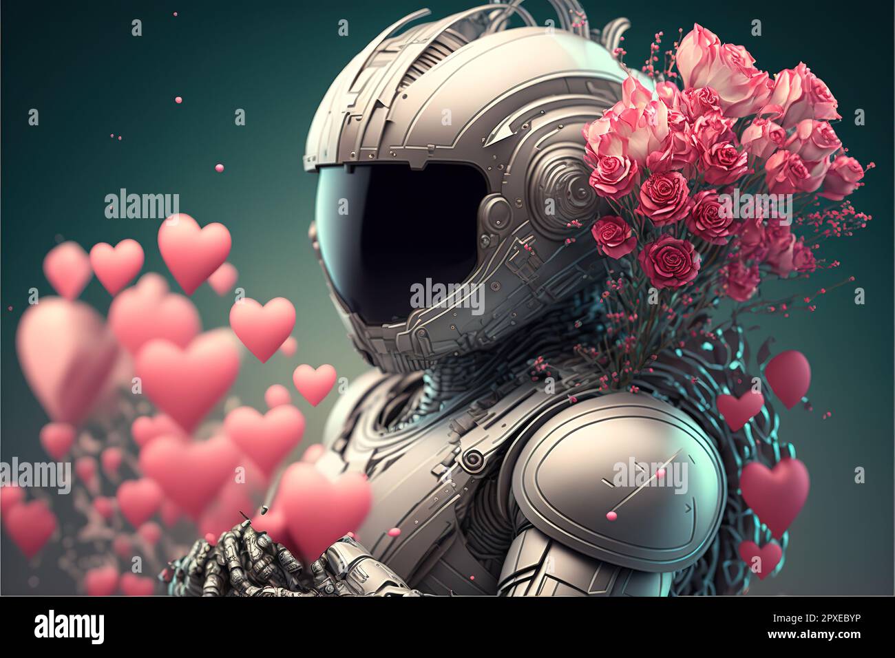 Robot Love Wallpaper