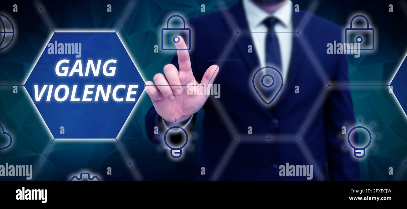 Conceptual display Gang Violence, Internet Concept infringement of the ...